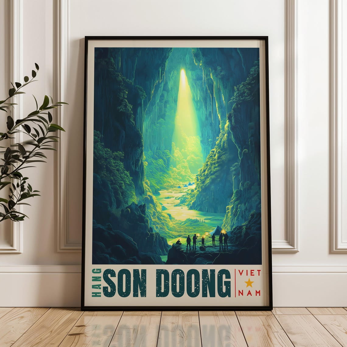 DOPAPRINT Hang Son Doong Travel Poster - Vietnam Wall Art Print ...