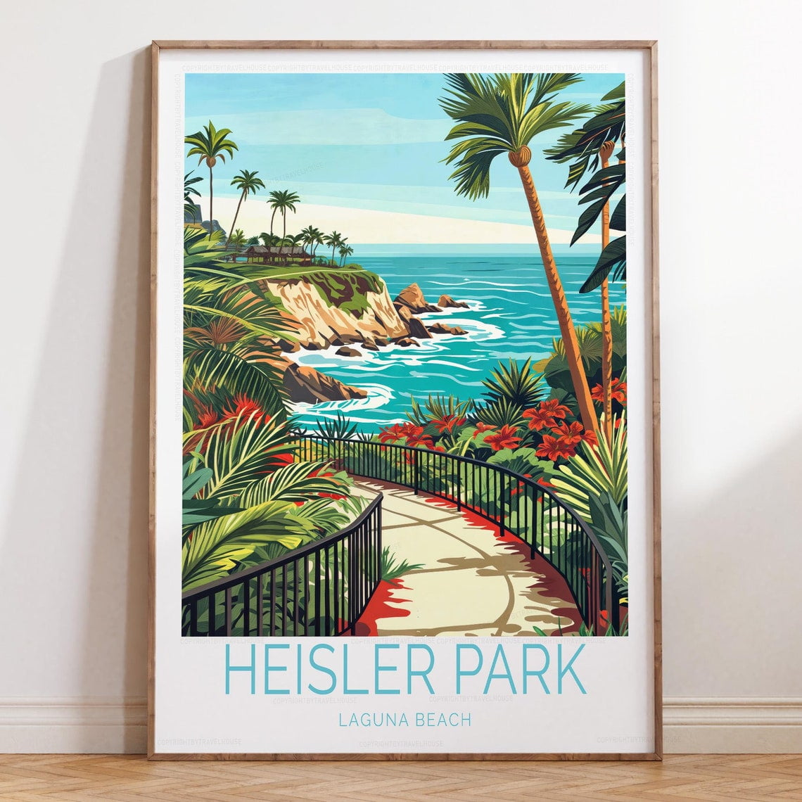 DOPAPRINT Heisler Park Laguna Beach Poster, Laguna Beach California ...