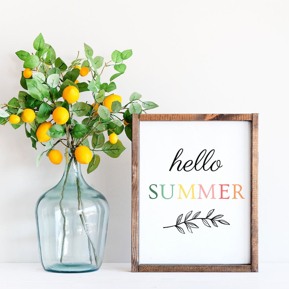DOPAPRINT Hello Summer Printable Sign, Summer Word Art, Seasonal Sign ...