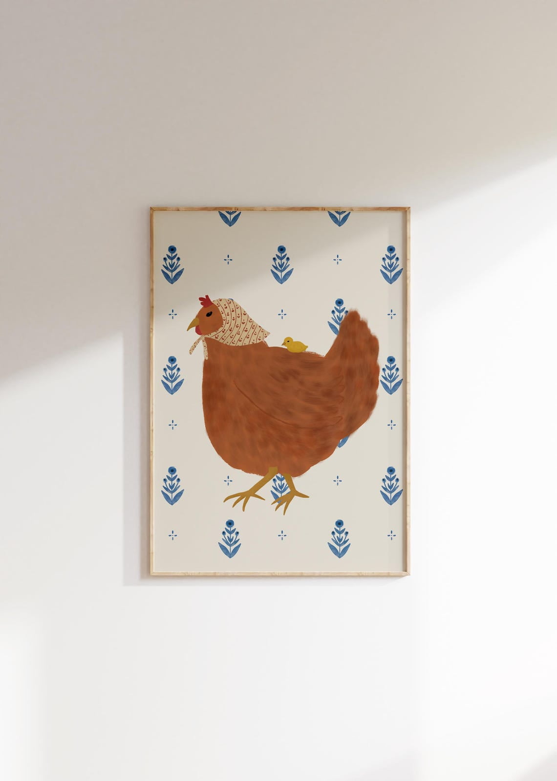 DOPAPRINT Hen Art Farm House Art Print Farmhouse Chicken Wall Art Hen ...