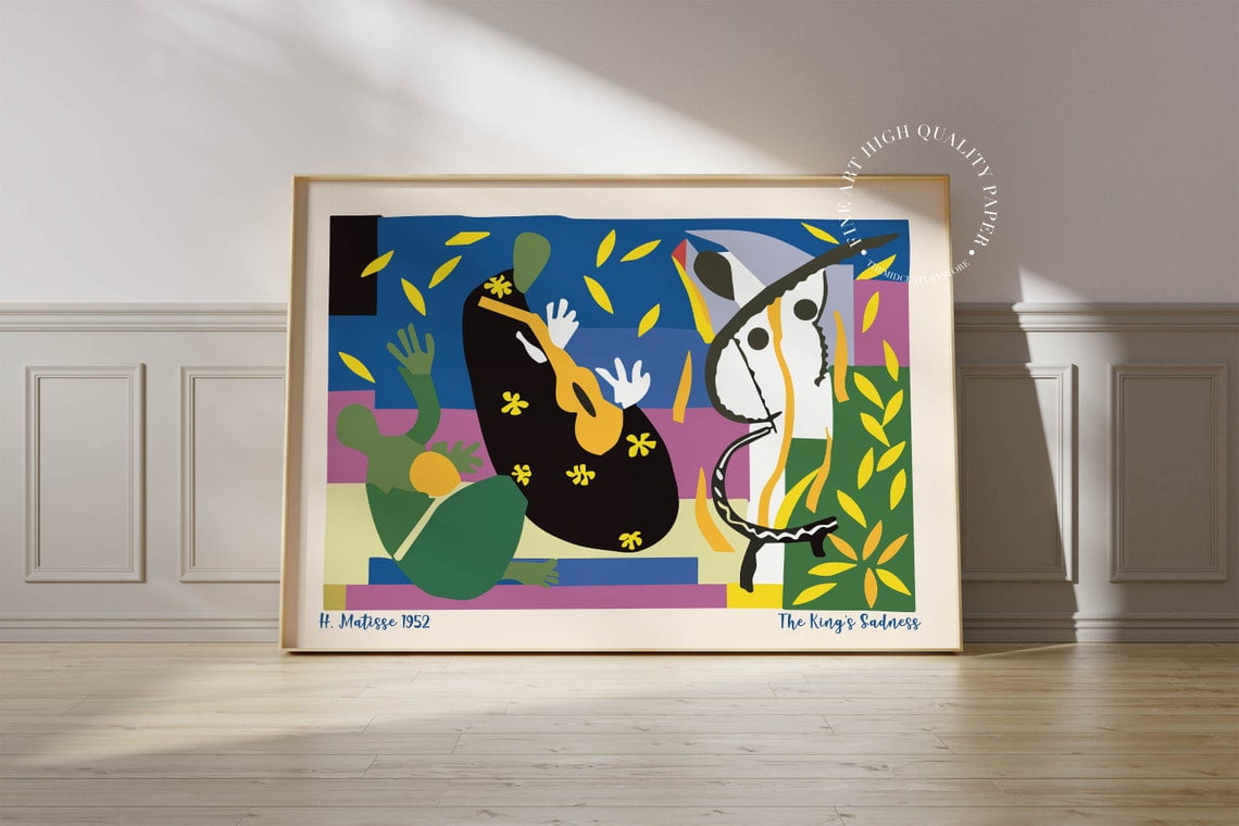 DOPAPRINT Henri Matisse Print The King'S Sadness Mid Century Modern ...