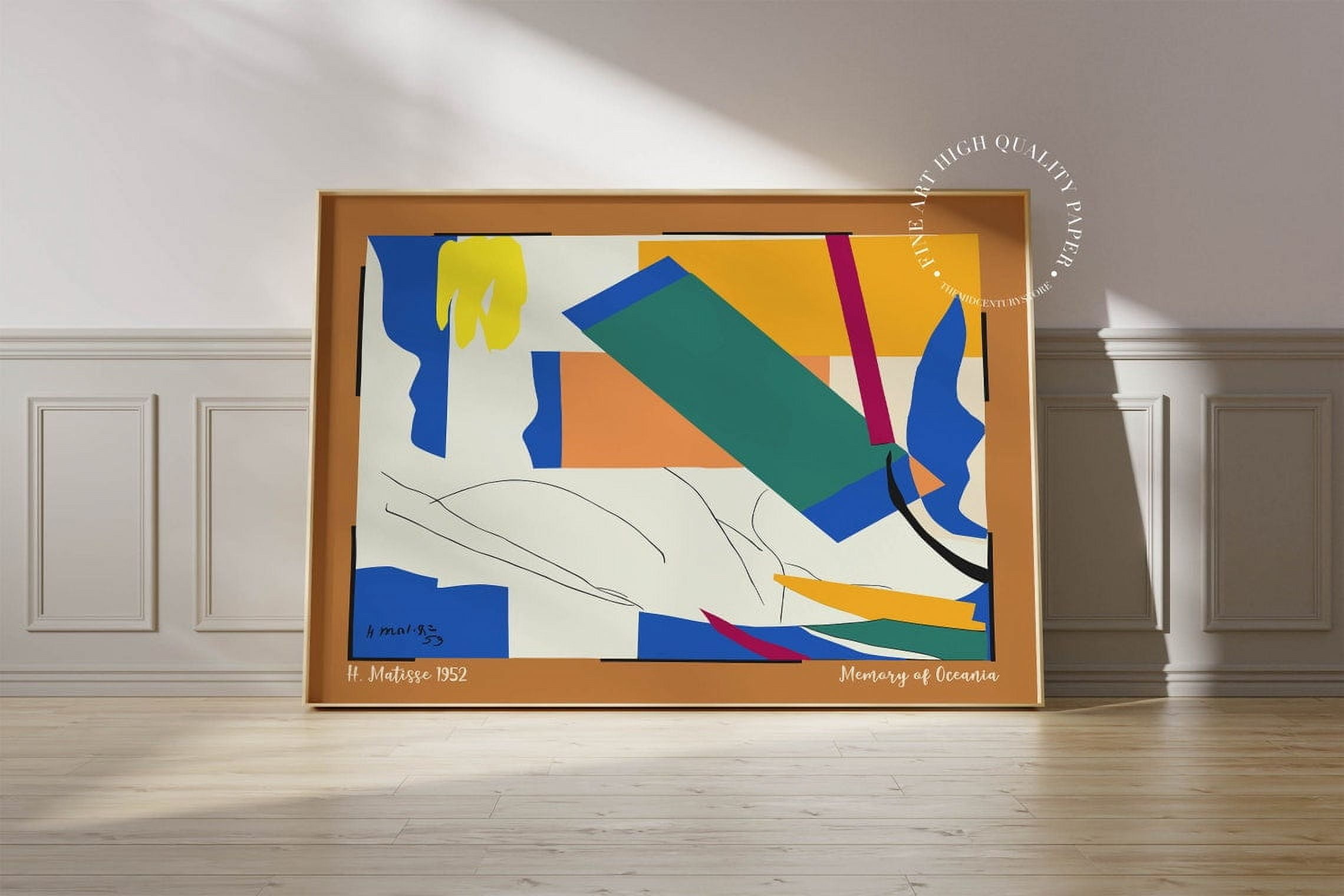 DOPAPRINT Henri Matisse Print Memory Of Oceania Mid Century Modern Wall ...