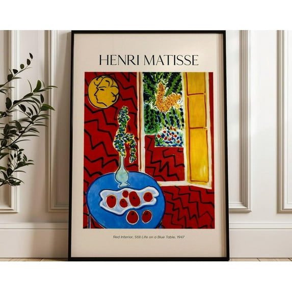 DOPAPRINT Henri Matisse - Red Interior, Still Life On A Blue Table 1947 ...