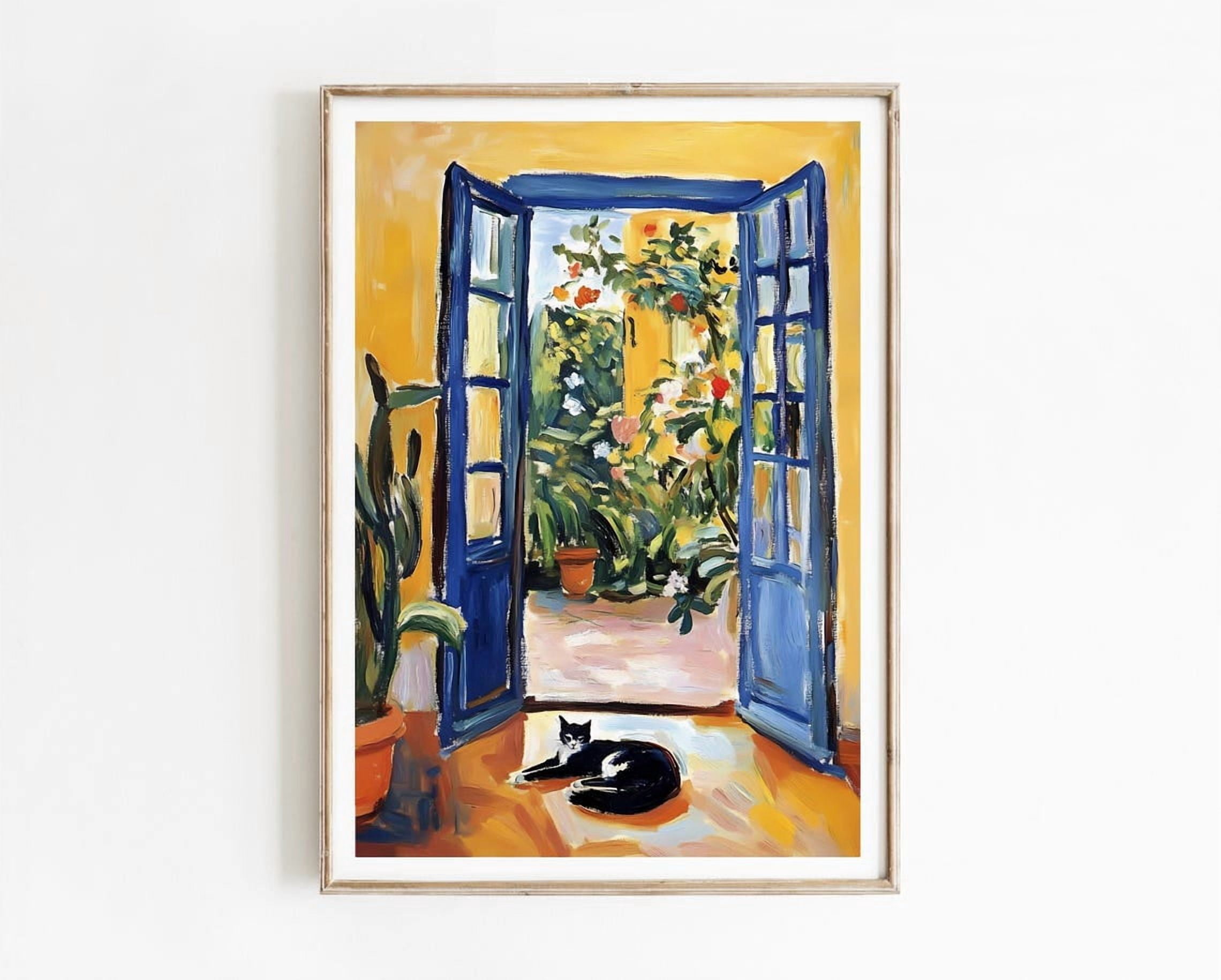 DOPAPRINT Henri Matisse Style Open Window With Cat Painting ...