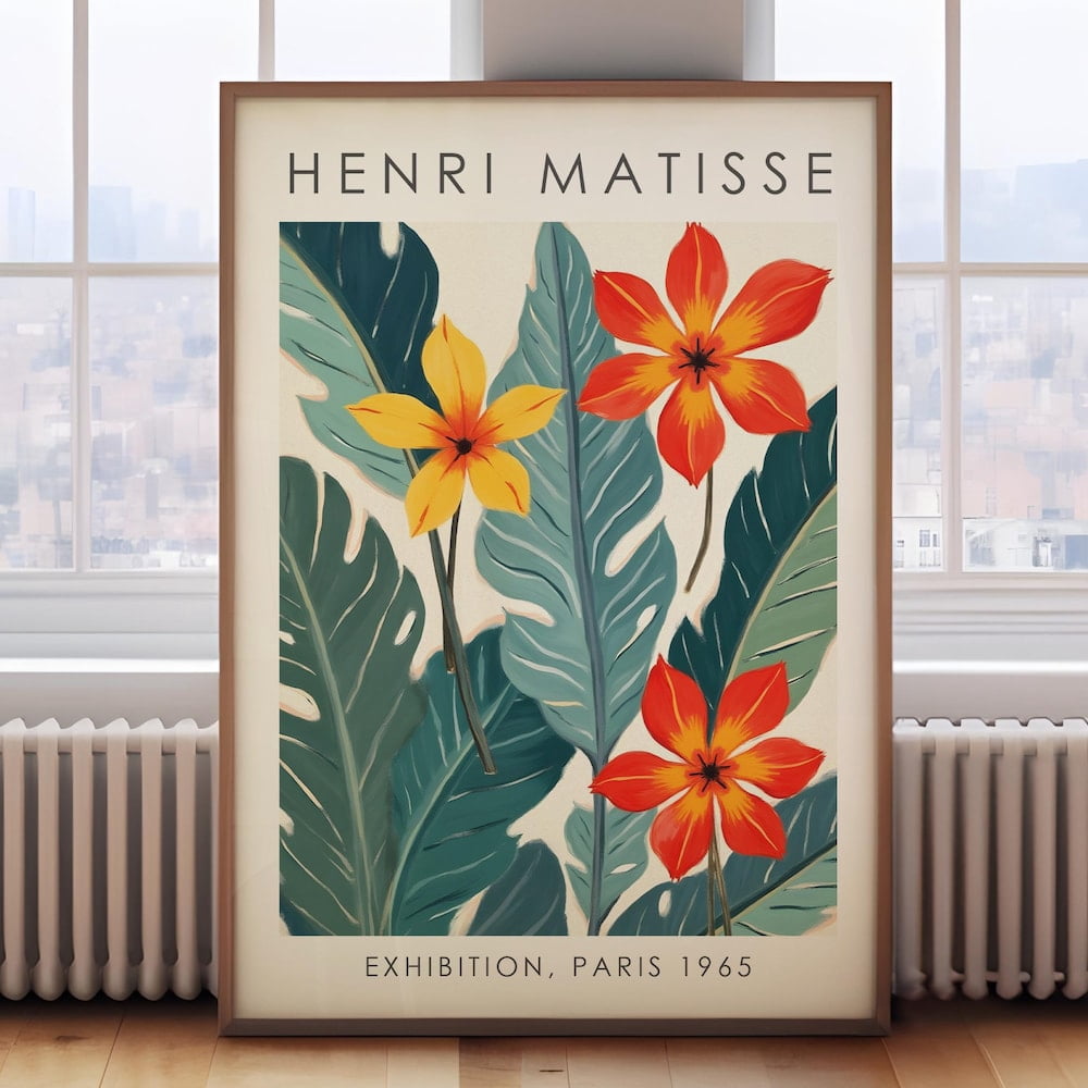 DOPAPRINT Henri Matisse print, Matisse painting, tropical flower print ...