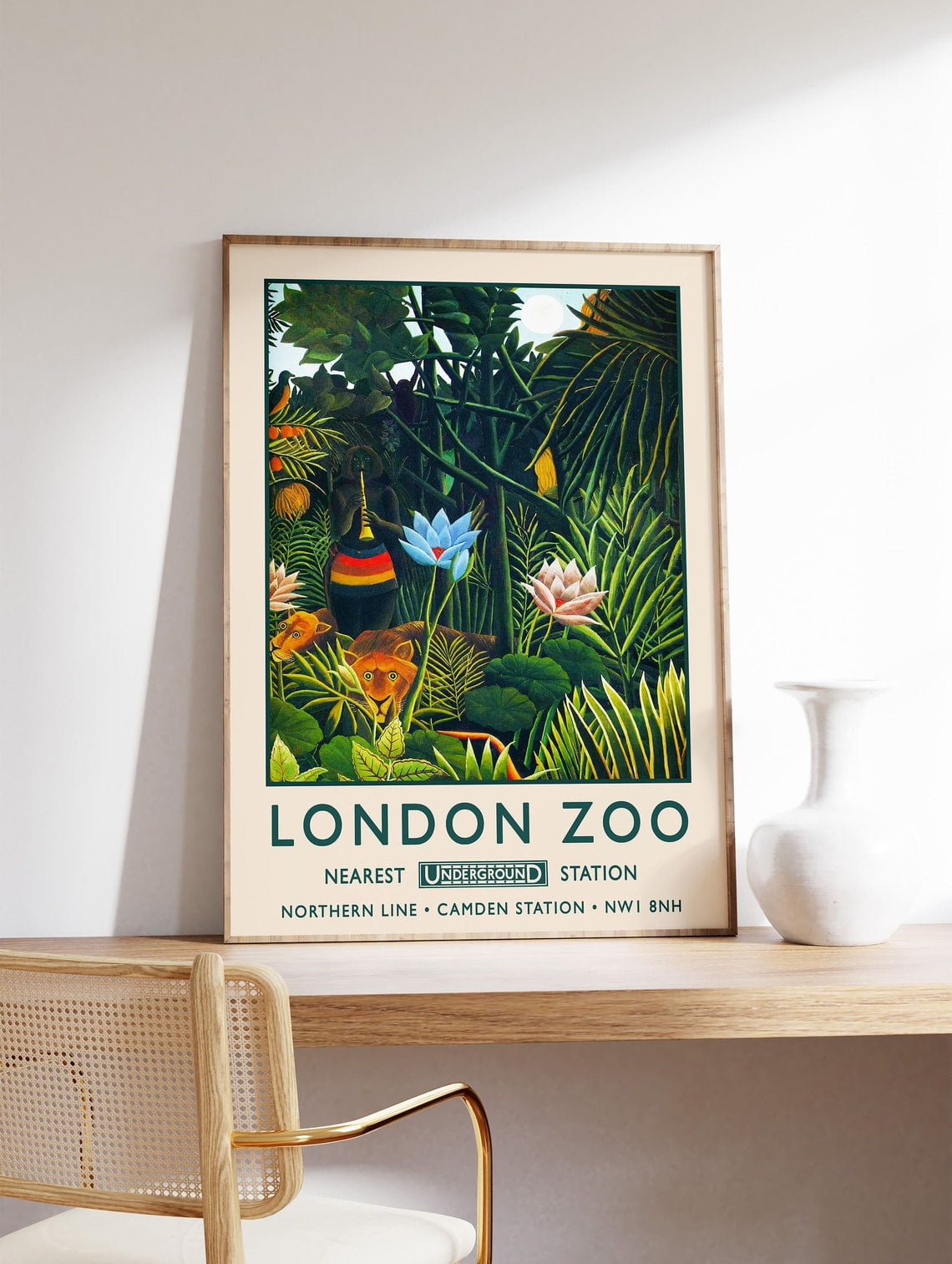 DOPAPRINT Henri Rousseau Print, London Zoo Print, London Print ...