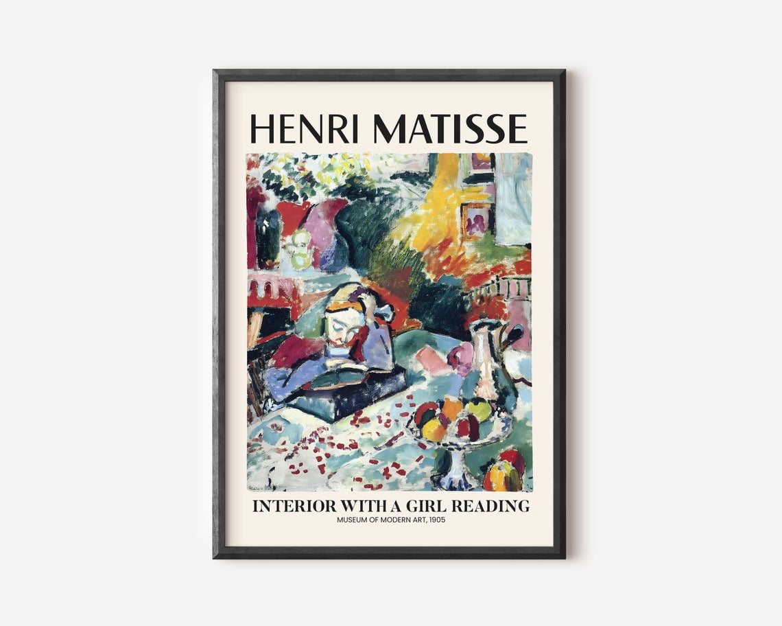 DOPAPRINT Henry Matisse Exhibition Poster, Famous Gallery Wall Art ...