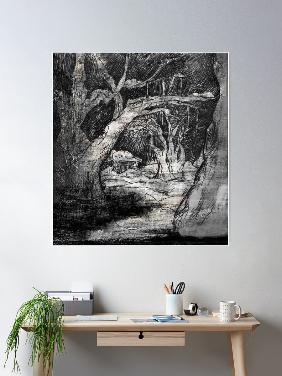 DOPAPRINT Hidden House Poster Wall Art, Modern Wall Decor NO FRAMED ...