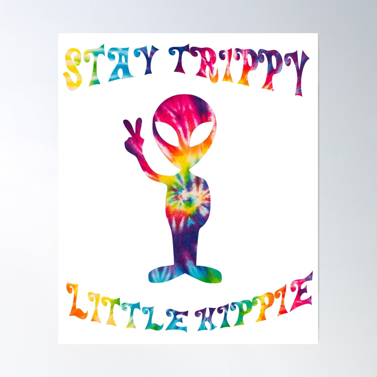 DOPAPRINT Hippie Alien Poster Wall Art, Modern Wall Decor NO FRAMED ...