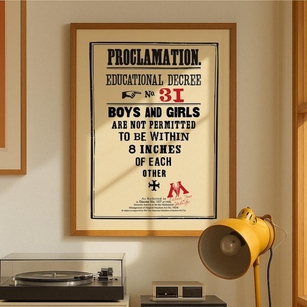 DOPAPRINT Hogwarts Proclamation Poster No. 31 Boys And Girls, Harry ...