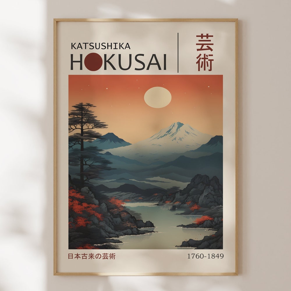 DOPAPRINT Hokusai Poster - High quality Katsushika Hokusai Japandi ...