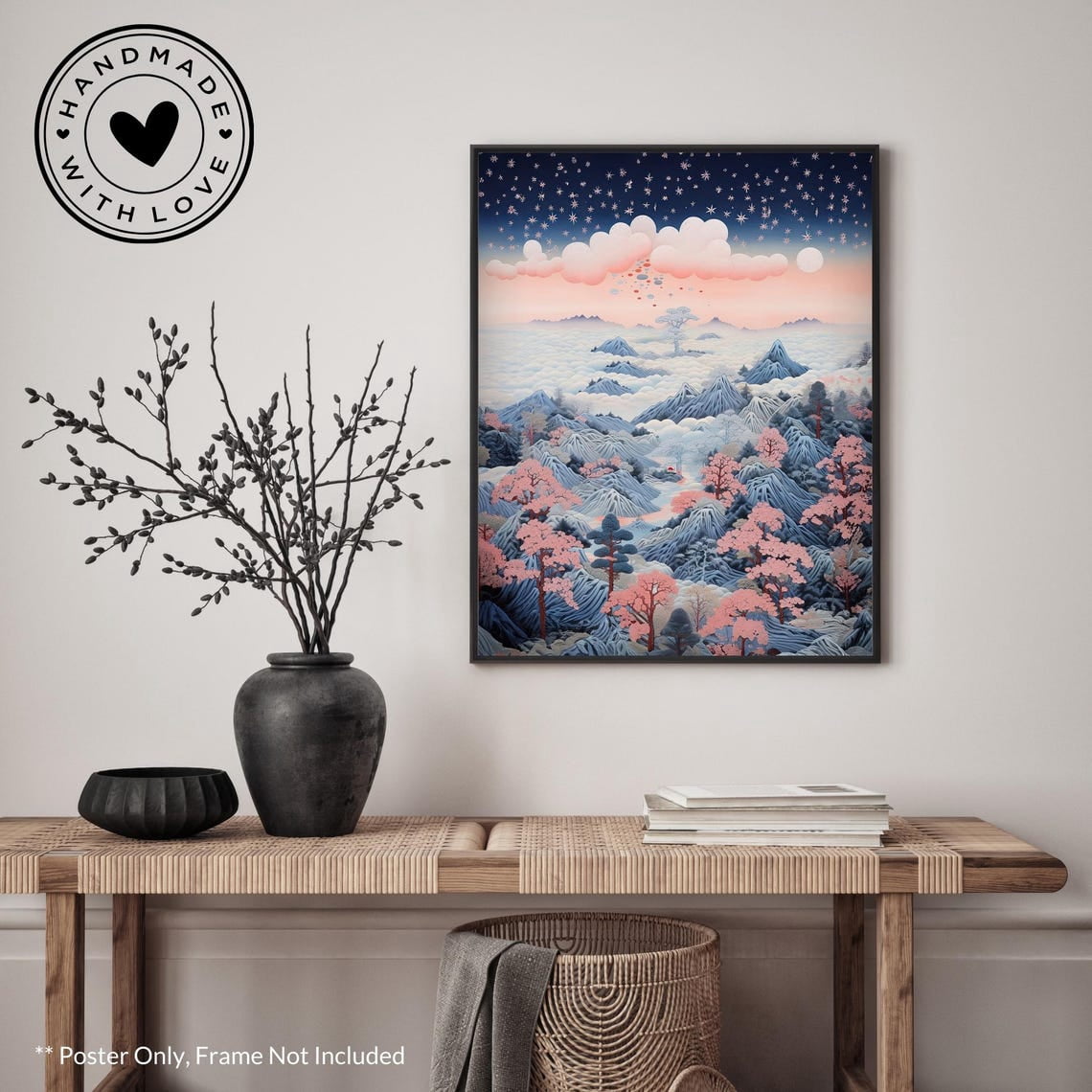 DOPAPRINT Hokusai Ukiyo-E Japanese Dreamscape Landscape Wall Art ...