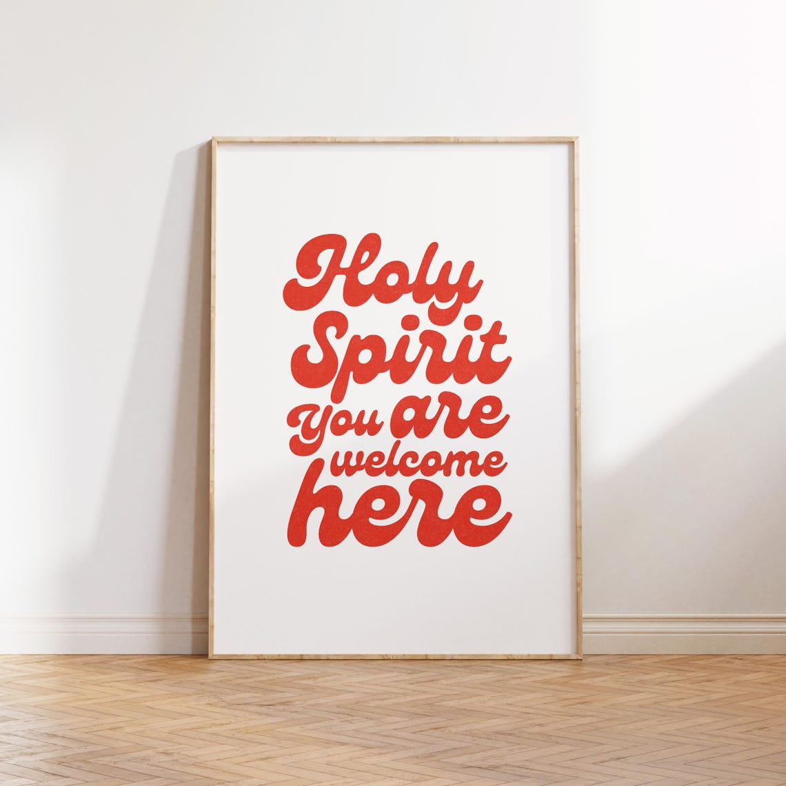 DOPAPRINT Holy Spirit Poster, Christian Wall Art, Bible Verse Wall Art ...
