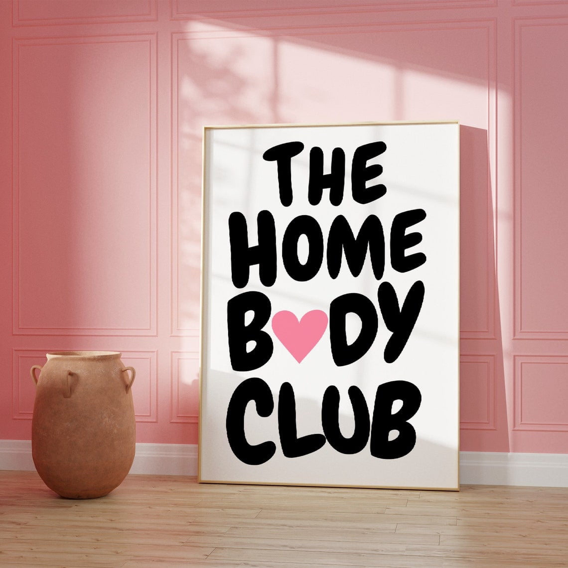 DOPAPRINT The Homebody Club Print, Neutral Retro Print, Trendy, Quote ...