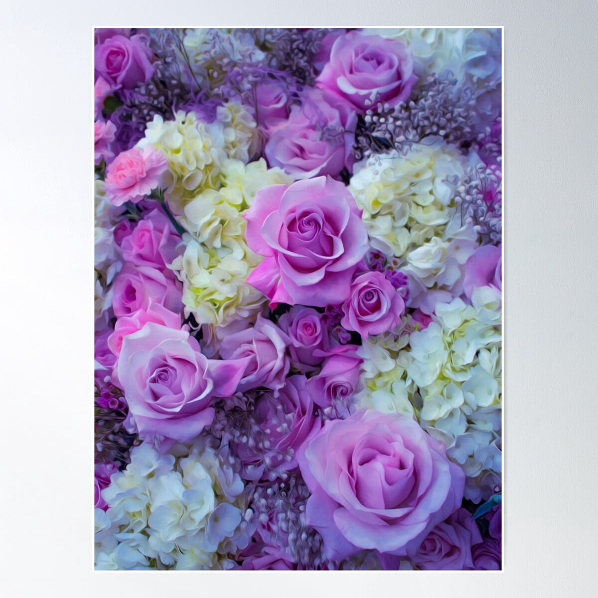 DOPAPRINT Hope And Roses Poster Wall Art, Modern Wall Decor NO FRAMED ...