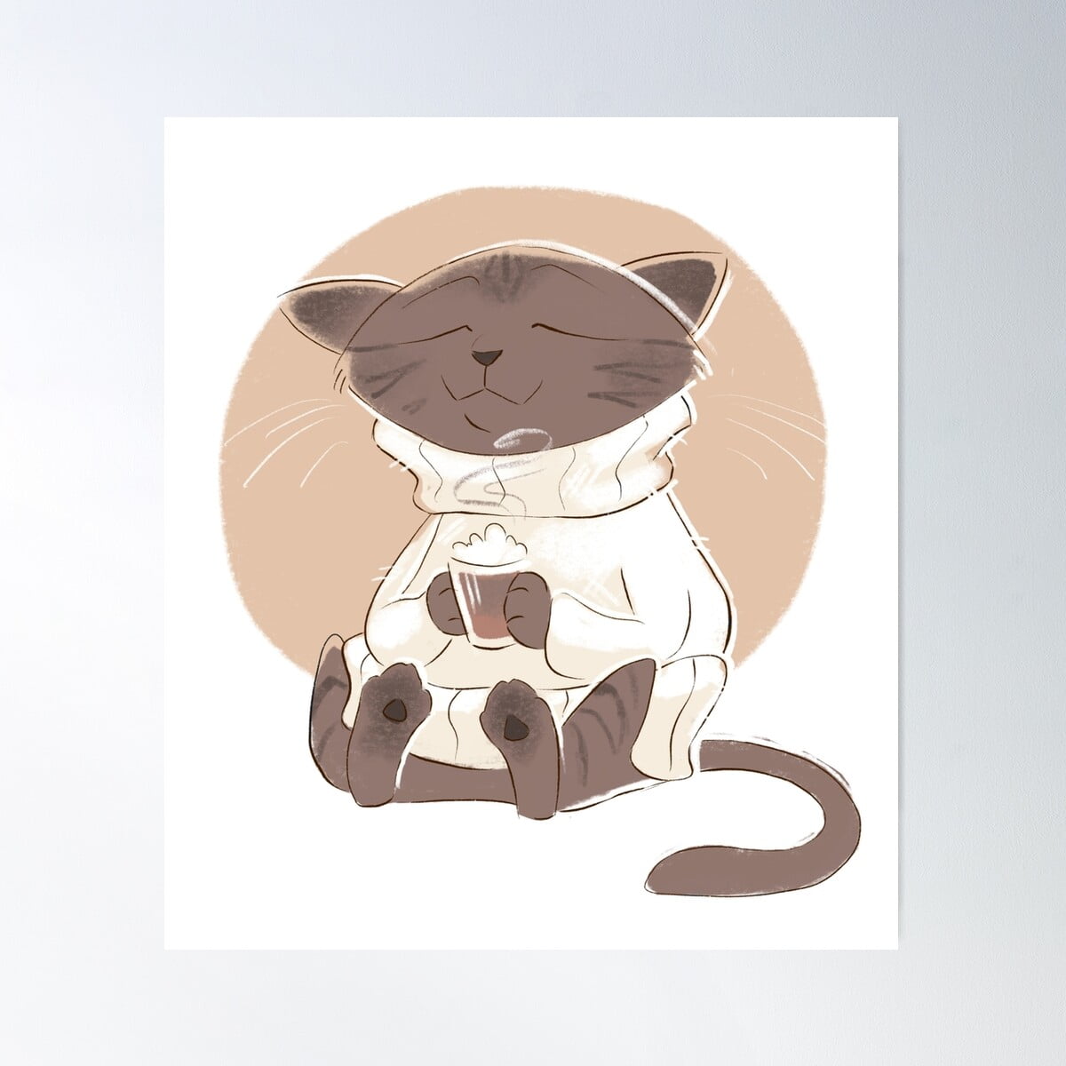 DOPAPRINT Hot Chococat Poster Wall Art, Modern Wall Decor NO FRAMED ...