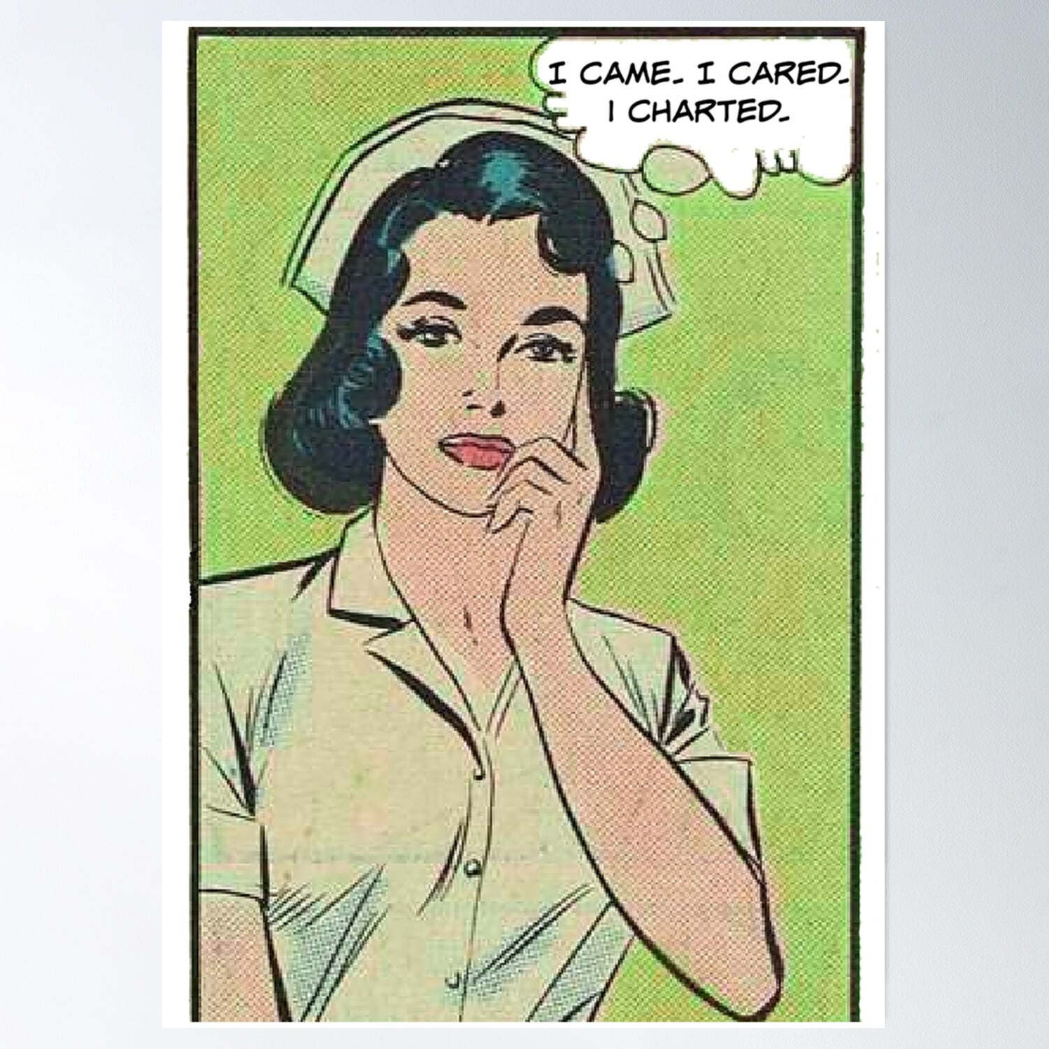 DOPAPRINT I Came. I Cared. I Charted. Poster Wall Art, Modern Wall ...