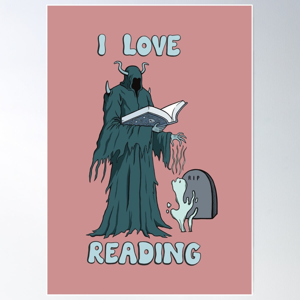 DOPAPRINT I Love Reading. Poster Wall Art, Modern Wall Decor NO FRAMED ...