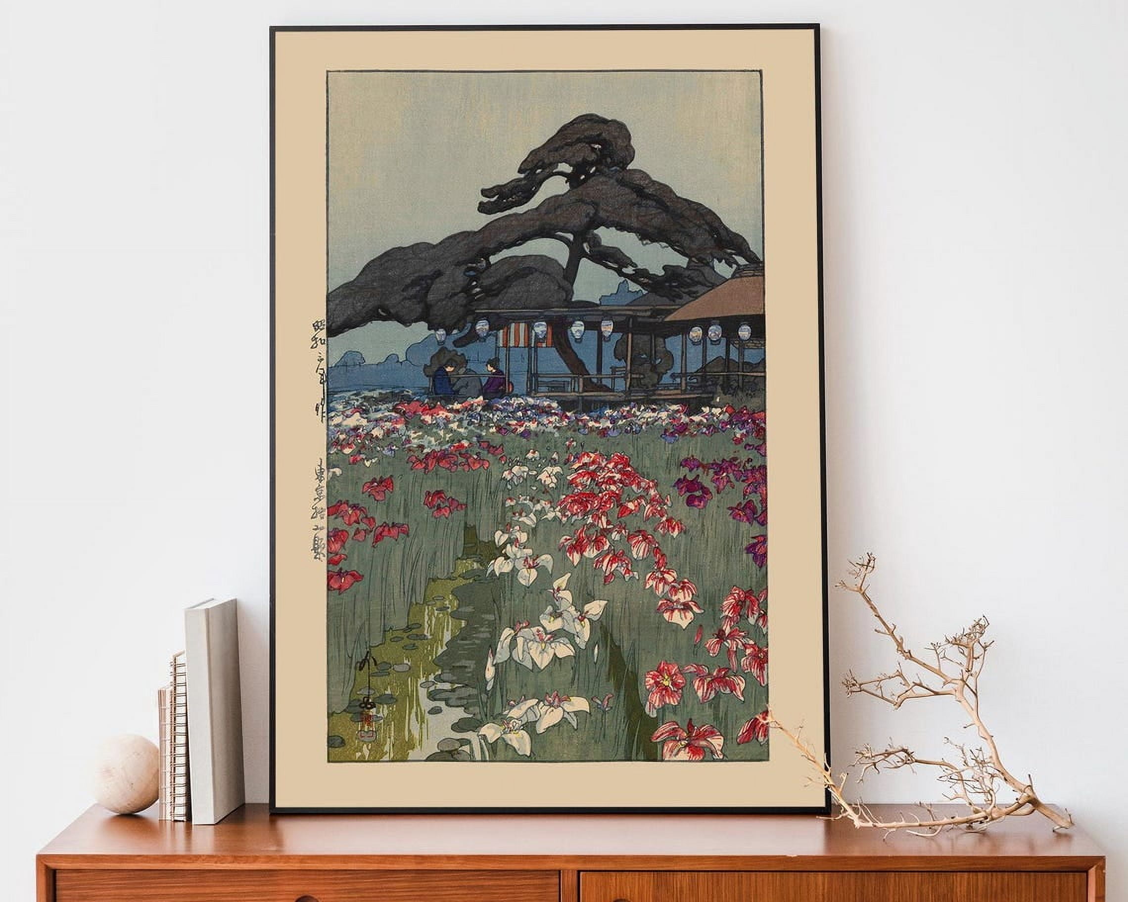 DOPAPRINT Iris Garden In Horikiri By Yoshida Hiroshi, Japanese ...