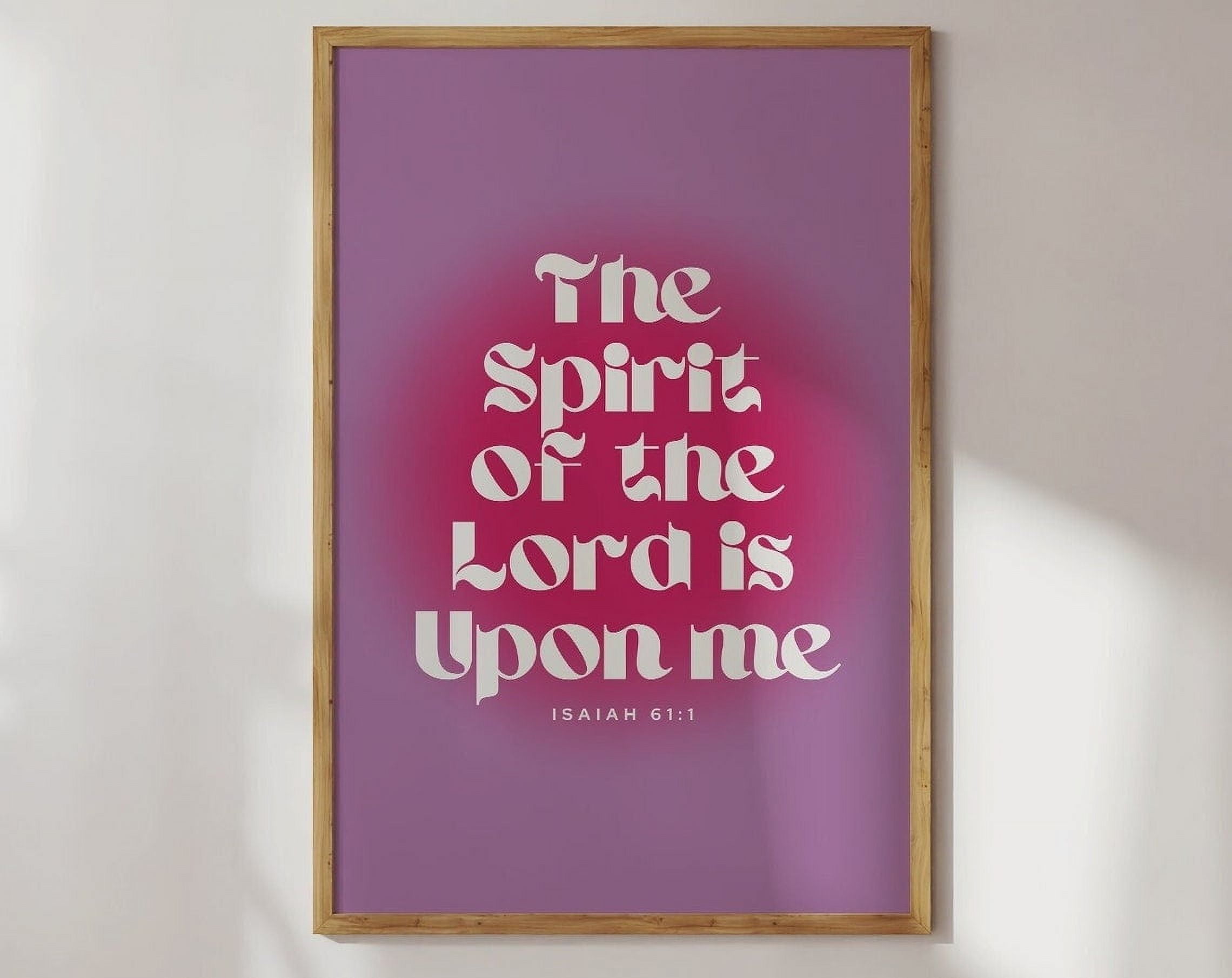 DOPAPRINT Isaiah 61, Jesus Aura Poster, Bible Verse Wall Art, Modern ...