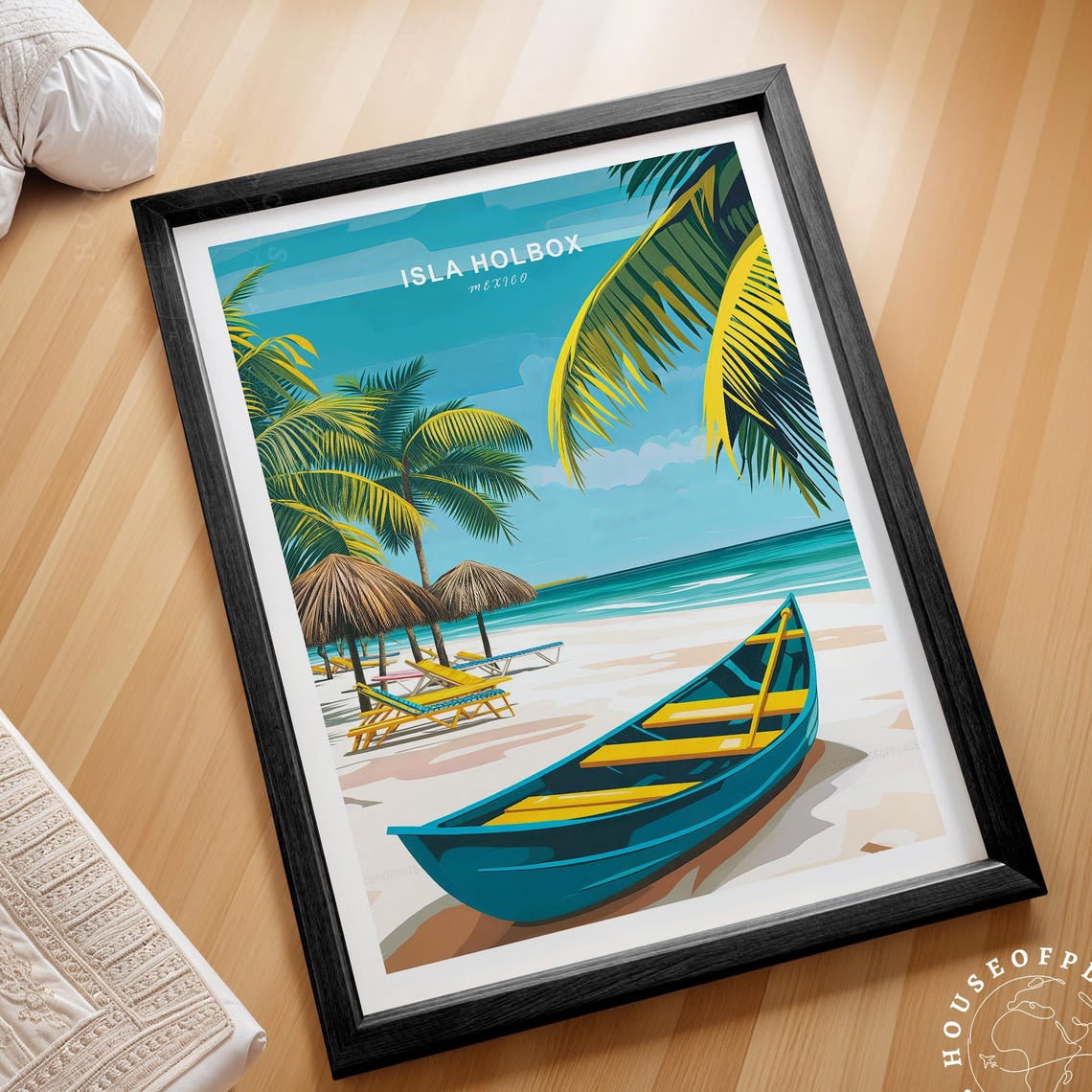 DOPAPRINT Isla Holbox Mexico Travel Poster, Mexico Travel Print, Isla ...