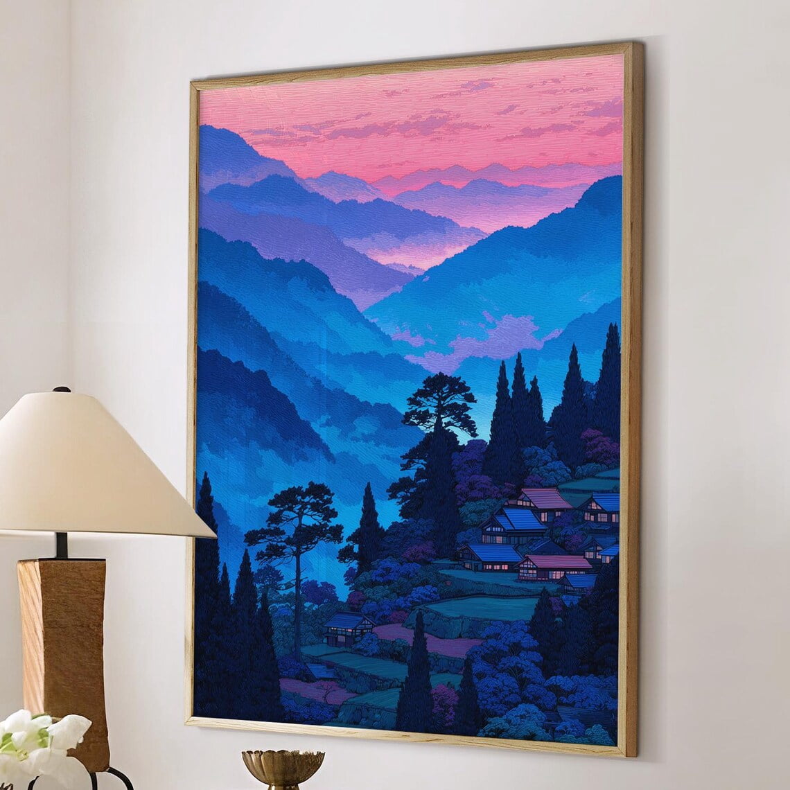 DOPAPRINT Iya Valley Shikoku Tokushima Japan Nature Landscape Painting ...
