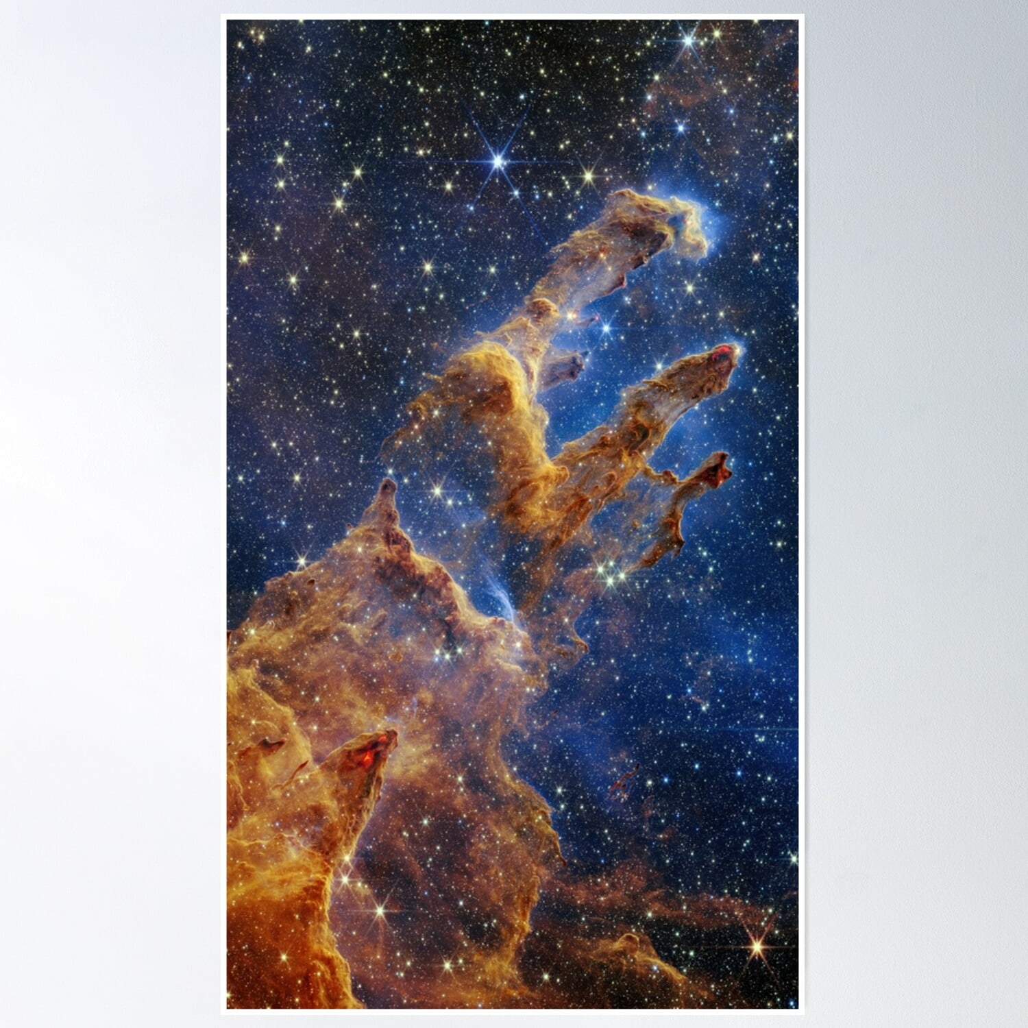 DOPAPRINT James Webb Space Telescope Pillars Of Creation Poster Wall ...