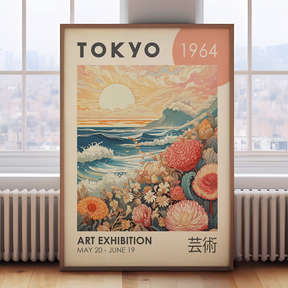 DOPAPRINT Japanese landscape print, Japanese exhibition poster ...