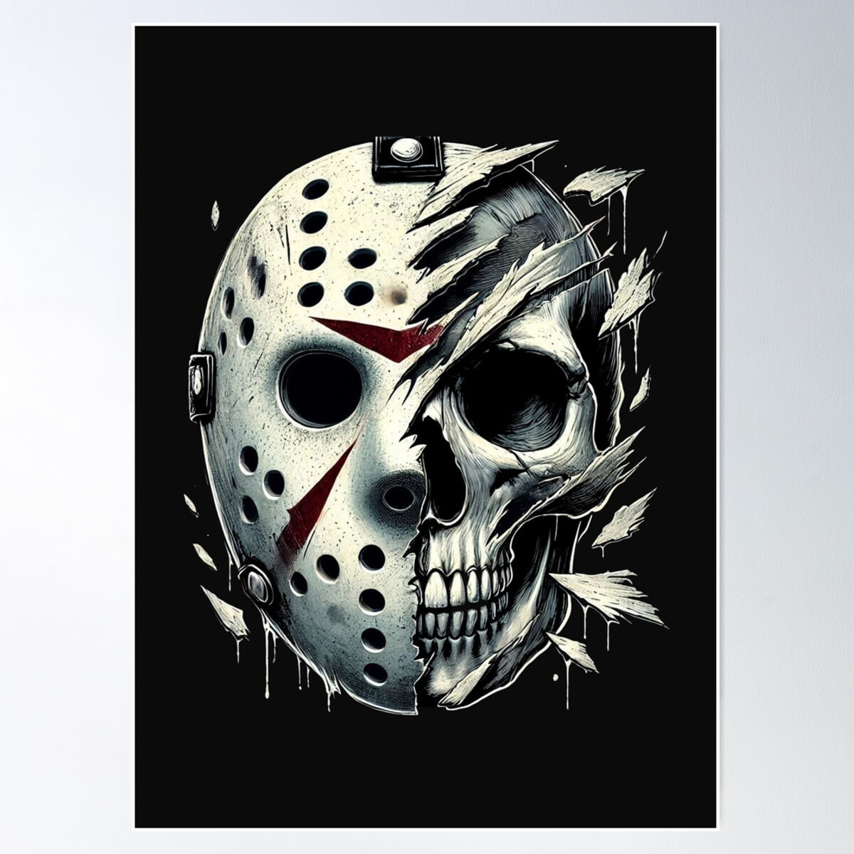 DOPAPRINT Jason - Skull Poster Wall Art, Modern Wall Decor For Living ...