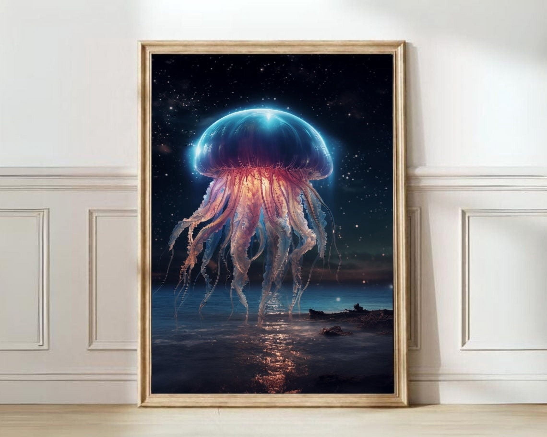 DOPAPRINT Jellyfish Print Jellyfish Poster Cottagecore Print Nautical ...