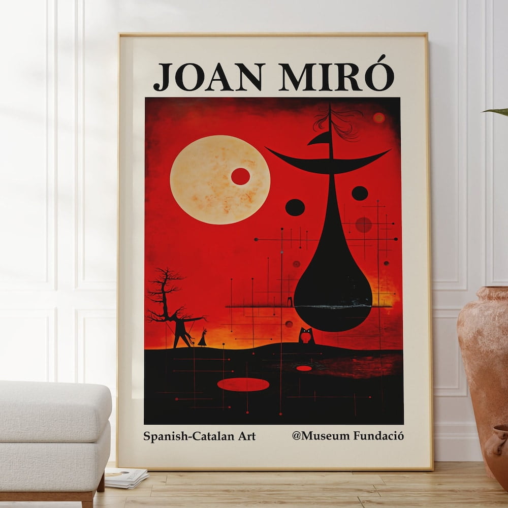 DOPAPRINT Joan Miro Poster - Abstract Catalan Art as Miro Wall Art ...