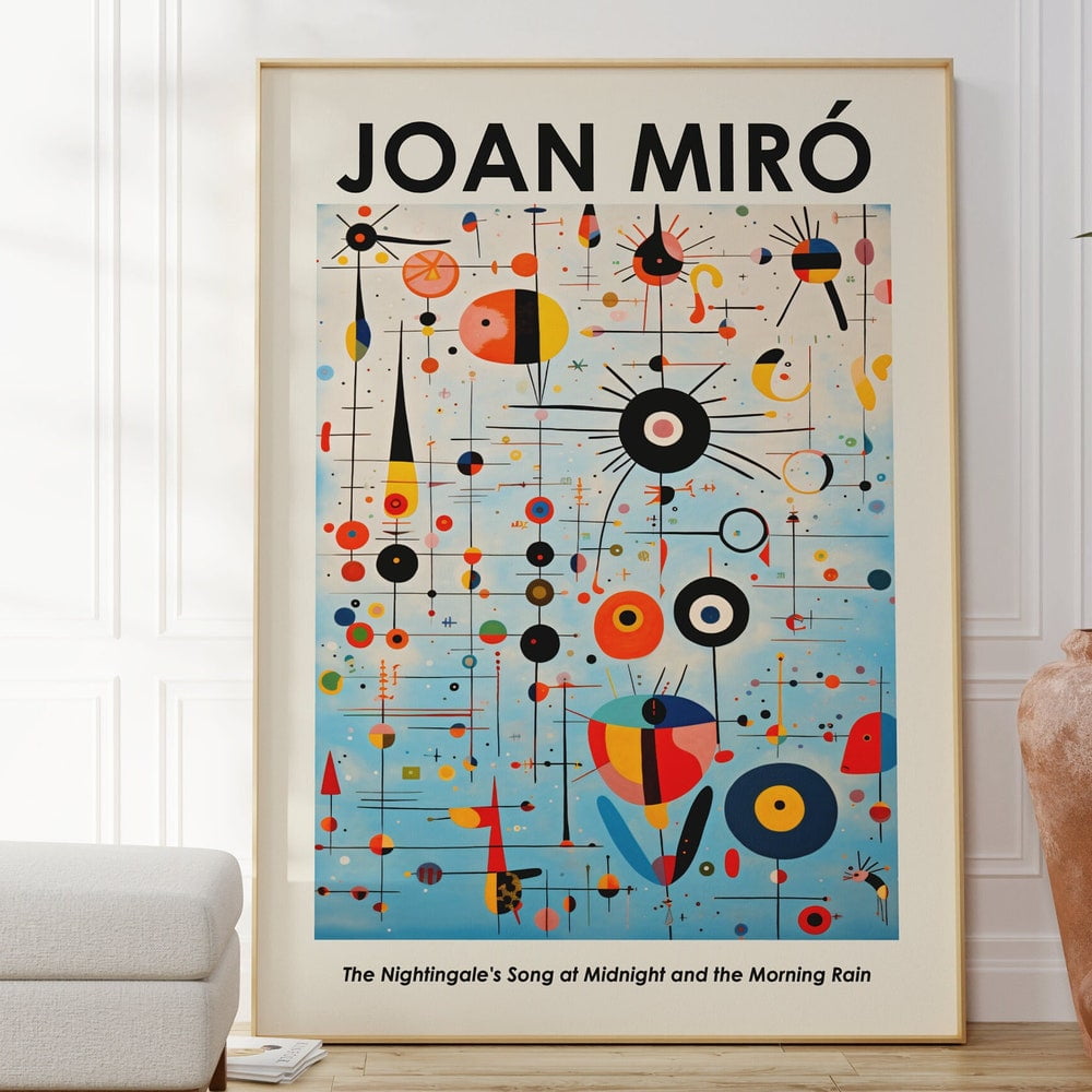 DOPAPRINT Joan Miro Poster - Abstract Catalan Art as Miro Wall Art ...
