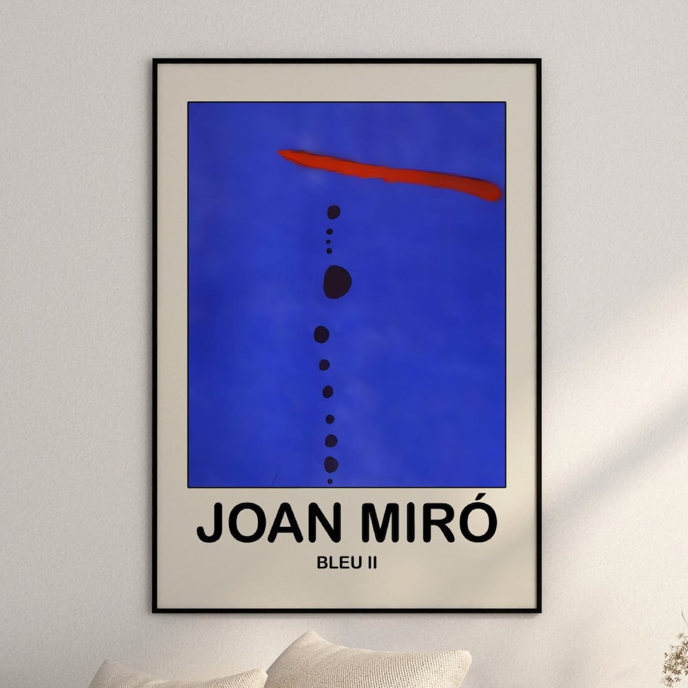 DOPAPRINT Joan Miro Poster - Bleu 2 - Modern Catalan art as Joan Miro ...