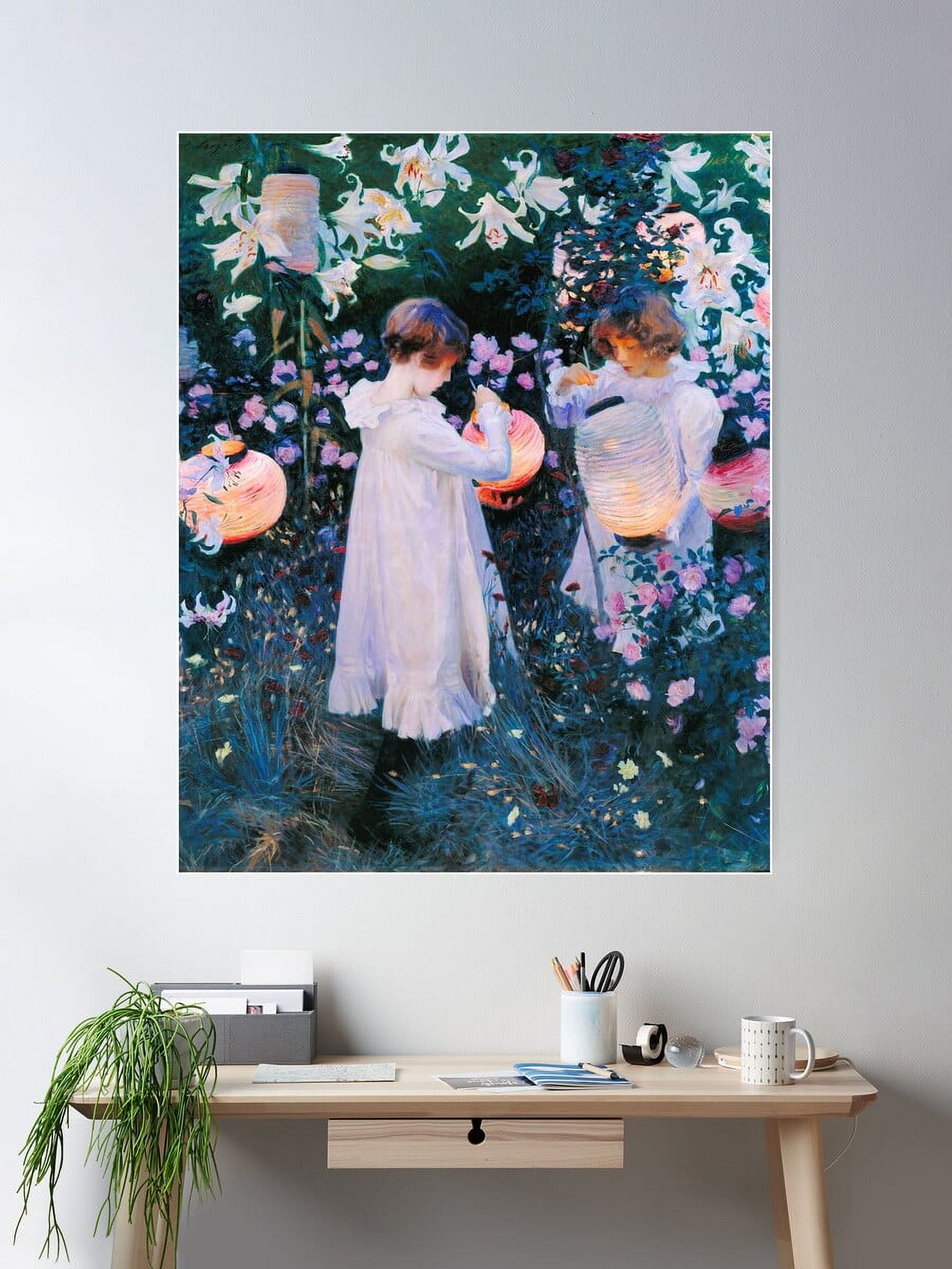 DOPAPRINT John Singer Sargent - Carnation, Lily, Lily, Rose Poster Wall ...