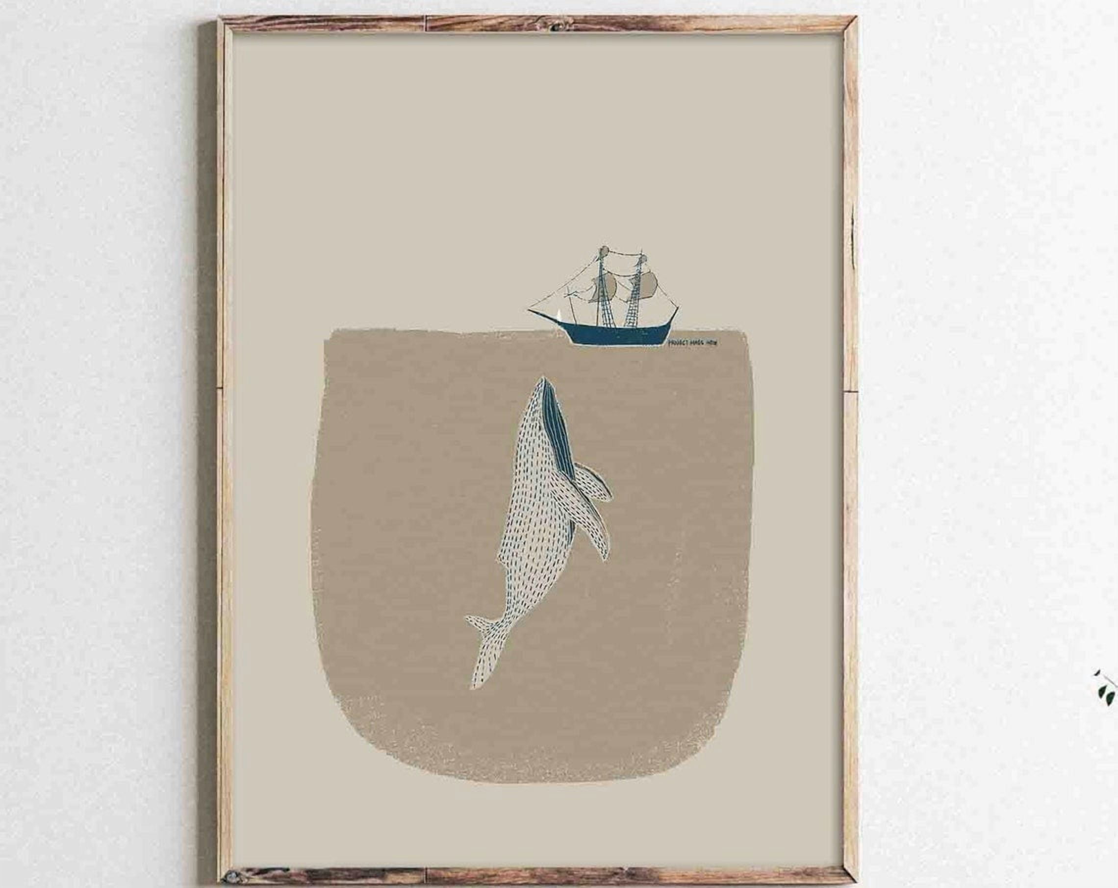 DOPAPRINT Jonah And The Whale Bible Print Big Fish Modern Christian ...