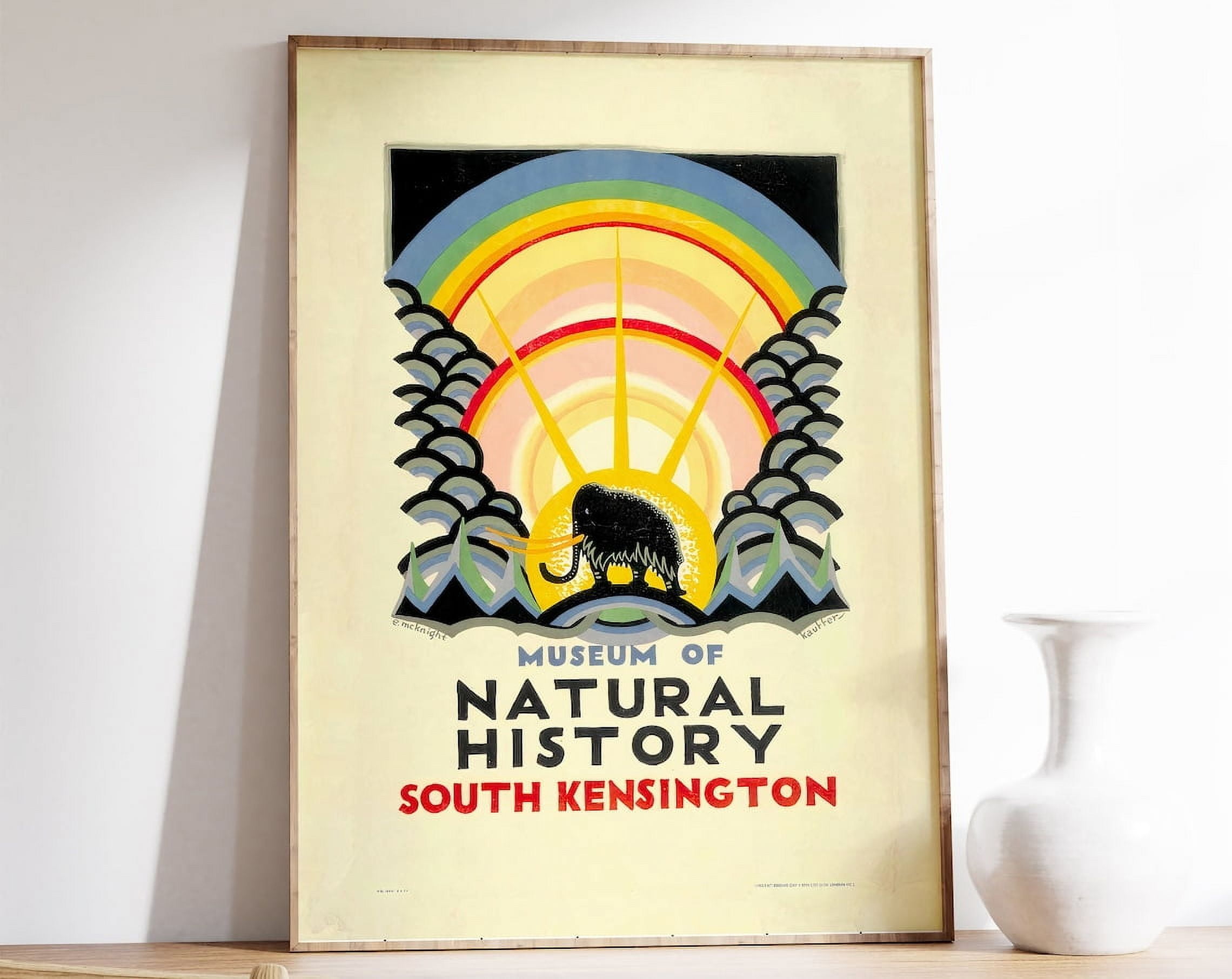 DOPAPRINT Kauffer Museum Of Natural History 1923 By Edward Mcknight ...
