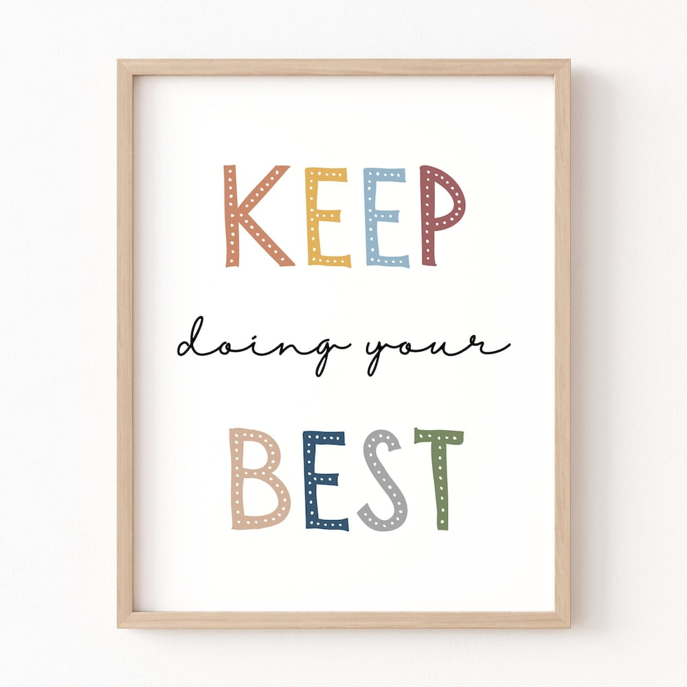 DOPAPRINT Keep Doing Your Best, Kids Positive Affirmations, Growth ...