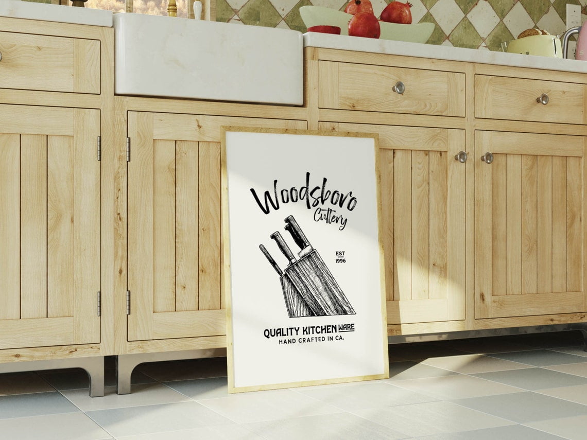 DOPAPRINT Killer Kitchen Art Horror Movie Poster Woodsboro Print ...