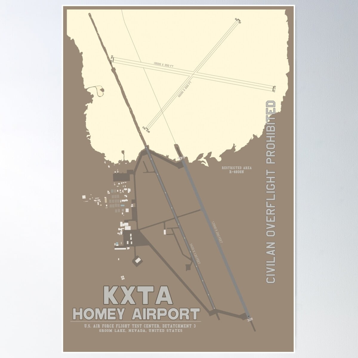 DOPAPRINT Kxta- Homey Airport. A.K.A. "Area 51" & Groom Lake Airbase ...