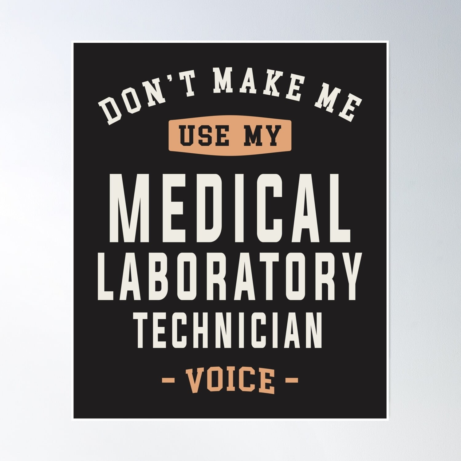 DOPAPRINT Lab Tech Voice - Analytical Authority Poster Wall Art, Modern ...