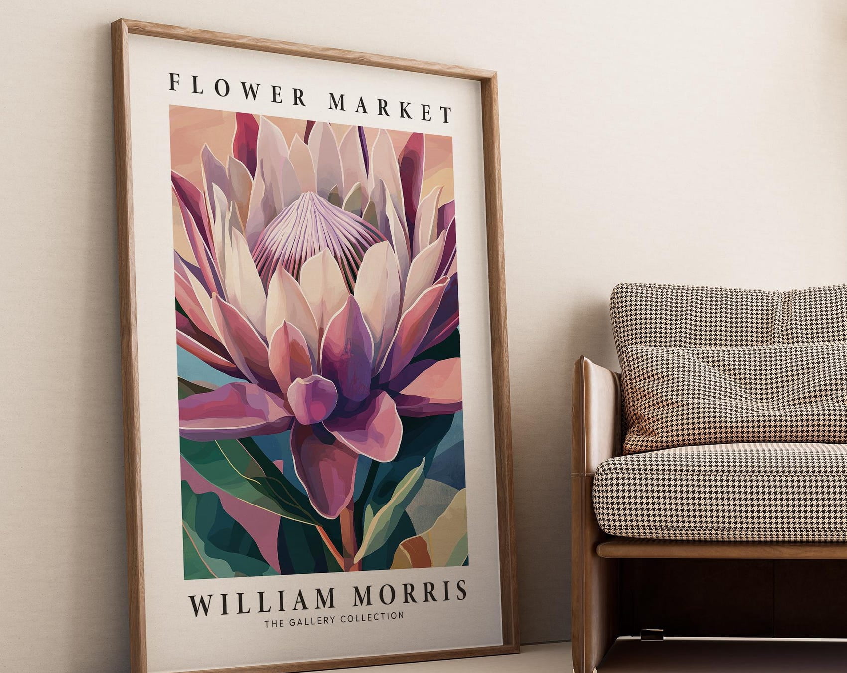 DOPAPRINT Large Living Room Flower Wall Art | William Morris Inspired ...