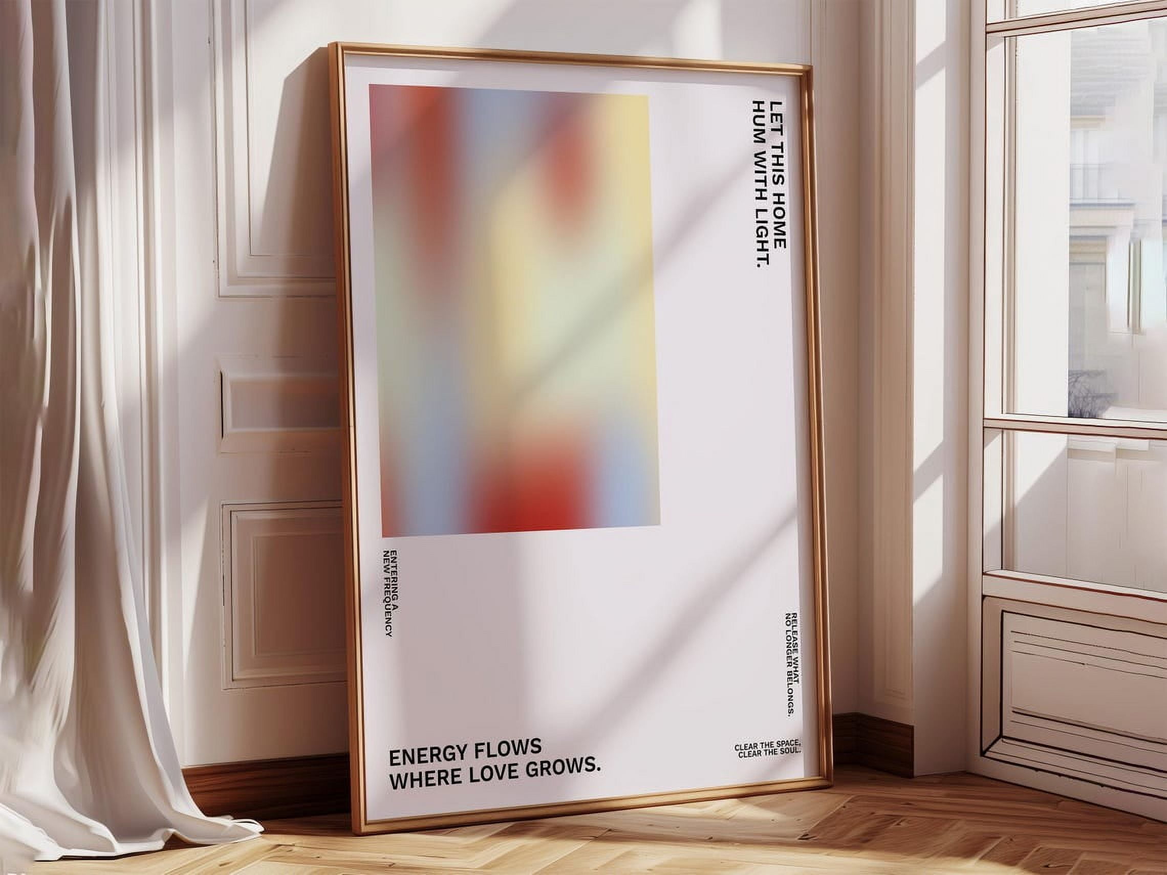 DOPAPRINT Large Living Room Poster, Trendy Abstract Gradient Gallery ...