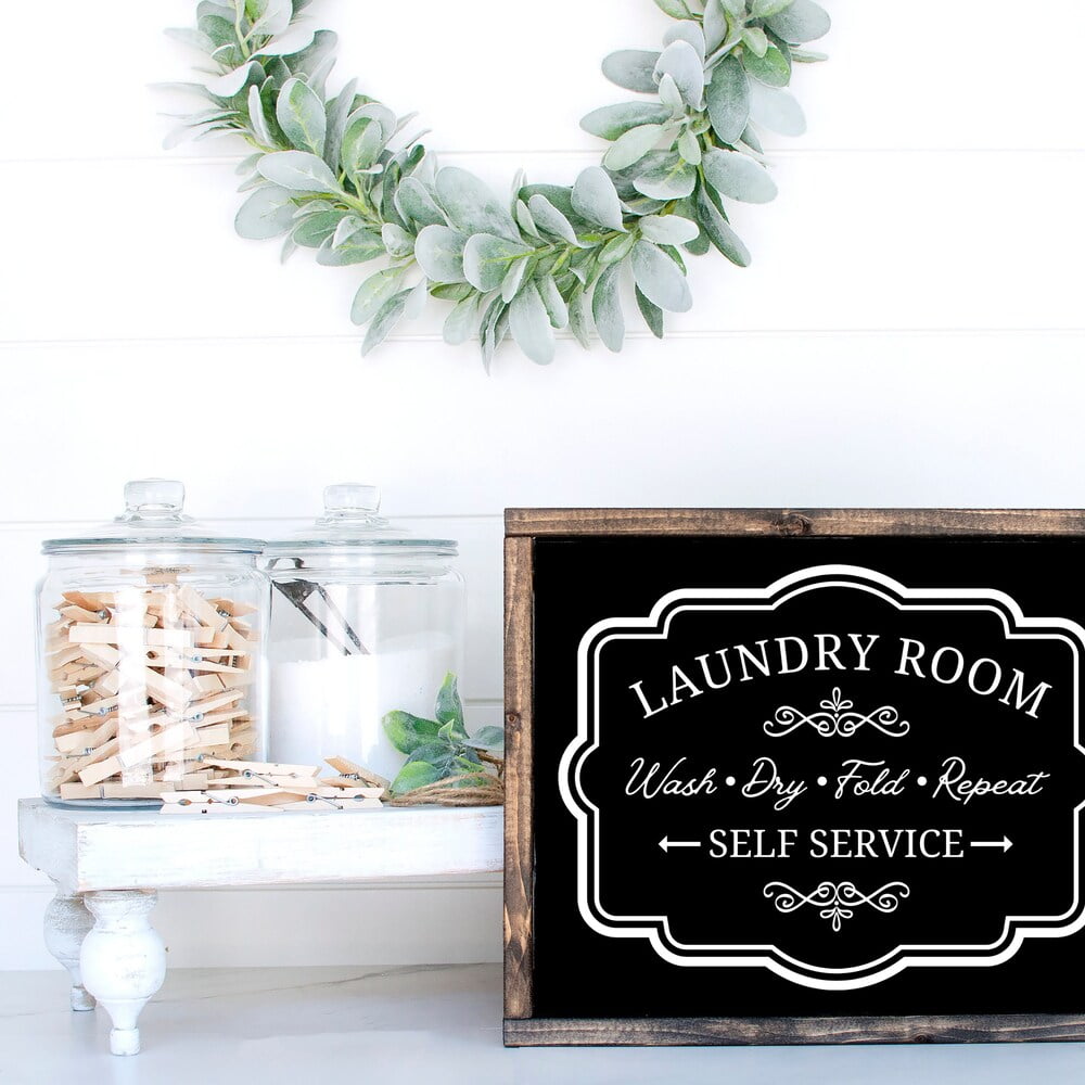 DOPAPRINT Laundry Printable, Wash Dry Fold Repeat, Laundry Print ...