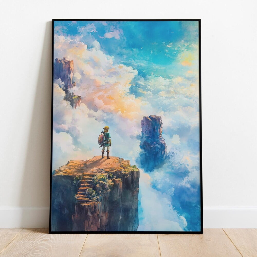 DOPAPRINT Legend Of Zelda Floating Ruins Poster - Tears Of The Kingdom ...