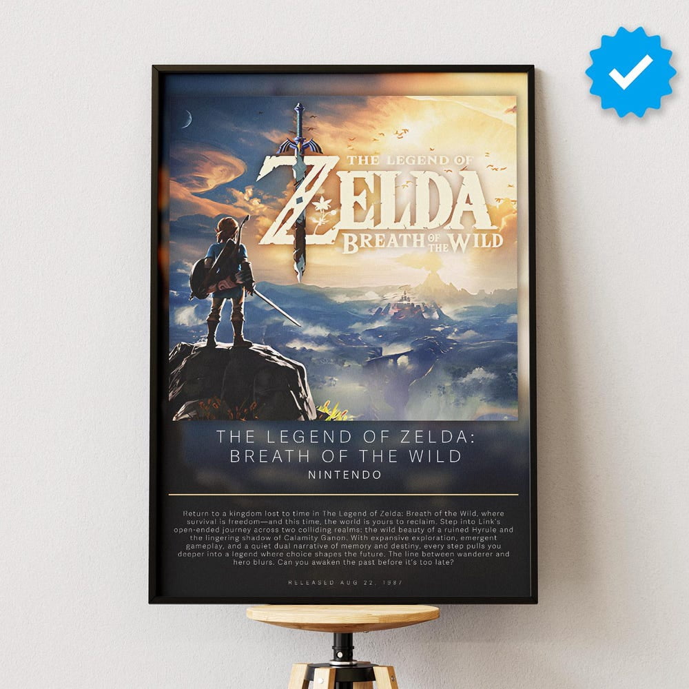 DOPAPRINT The Legend Of Zelda: Breath Of The Wild Poster, Gaming Poster ...