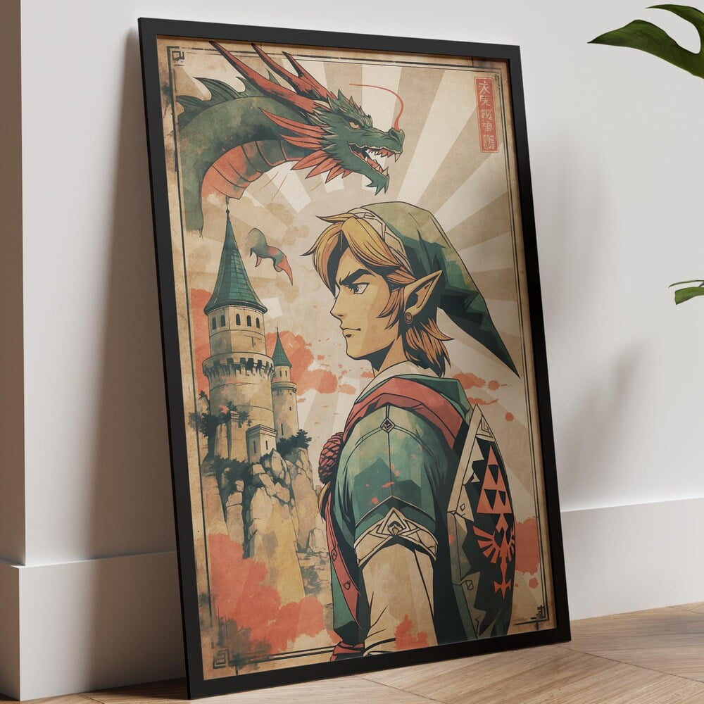 DOPAPRINT Legend Of Zelda Poster, Japanese Art Style Print, Video Game ...