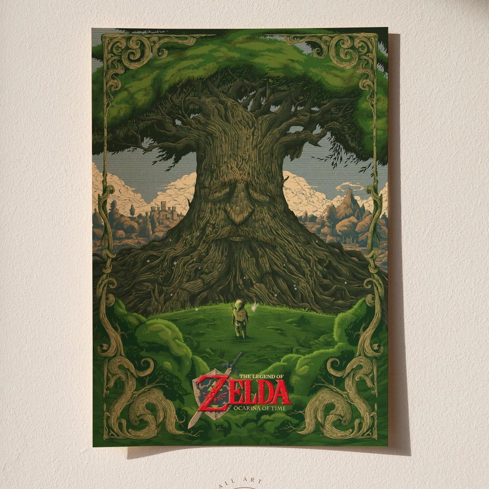 DOPAPRINT The Legend Of Zelda Poster, Video Game Wall Art Print, Gamer ...