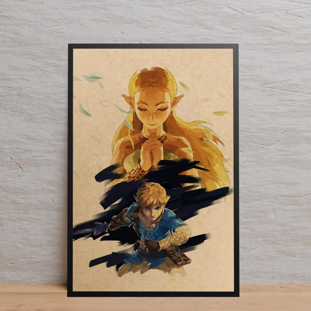 DOPAPRINT The Legend Of Zelda Poster, Wall Art, Kraft Paper Print ...