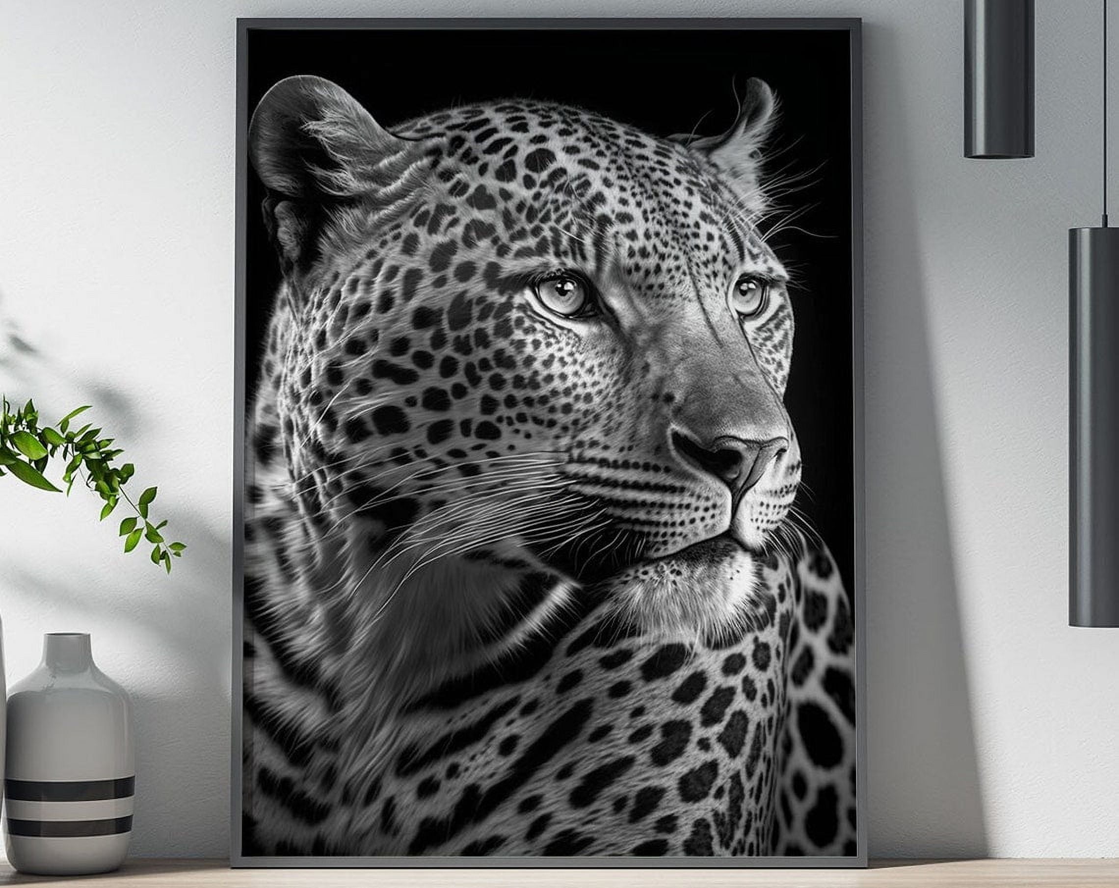 DOPAPRINT Leo.pard Poster, Poster Print, Wall Decor, Leo.pard, Black ...