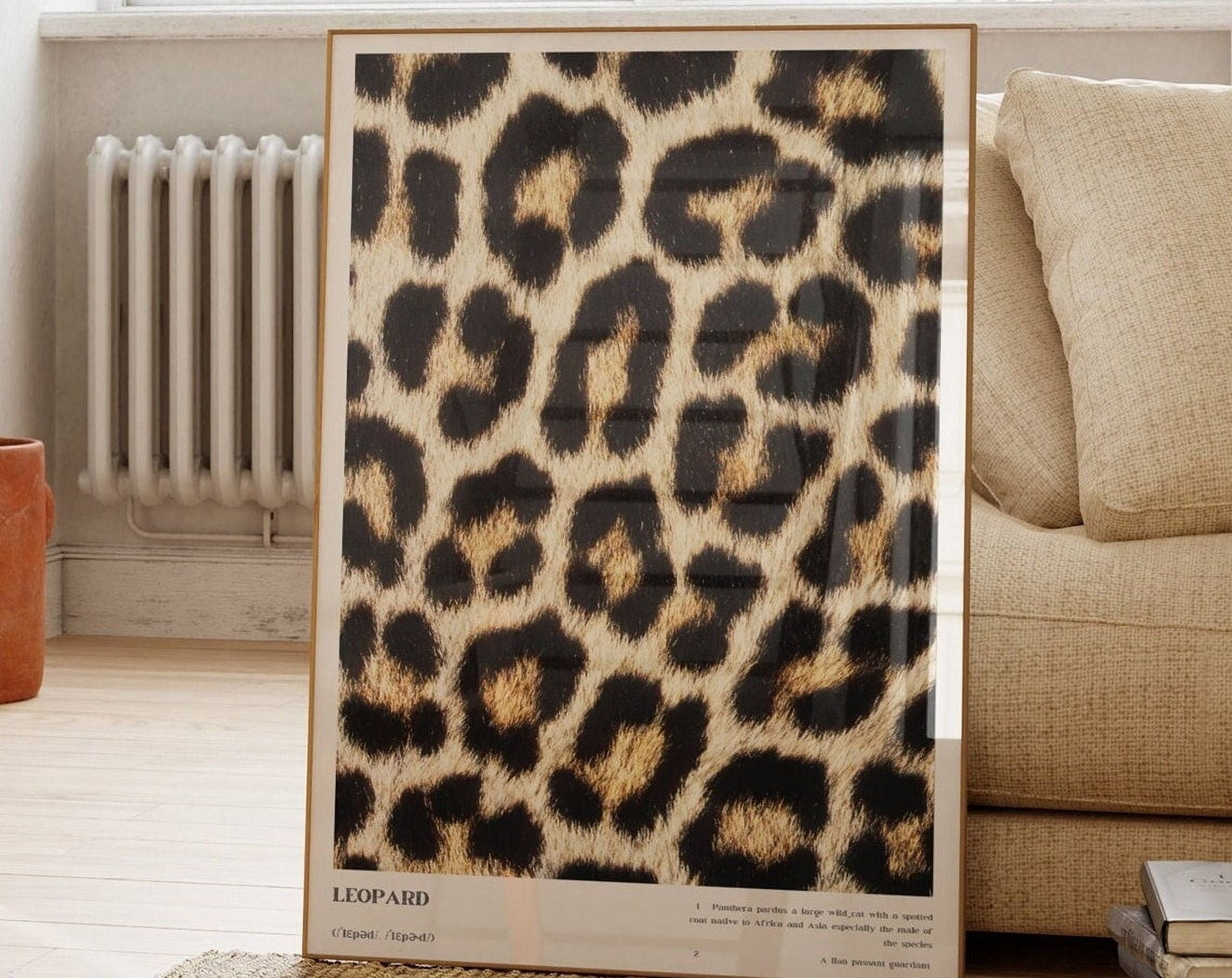DOPAPRINT Leo.pard Wall Art, Leo.pard Pattern Poster, Preppy Girly ...